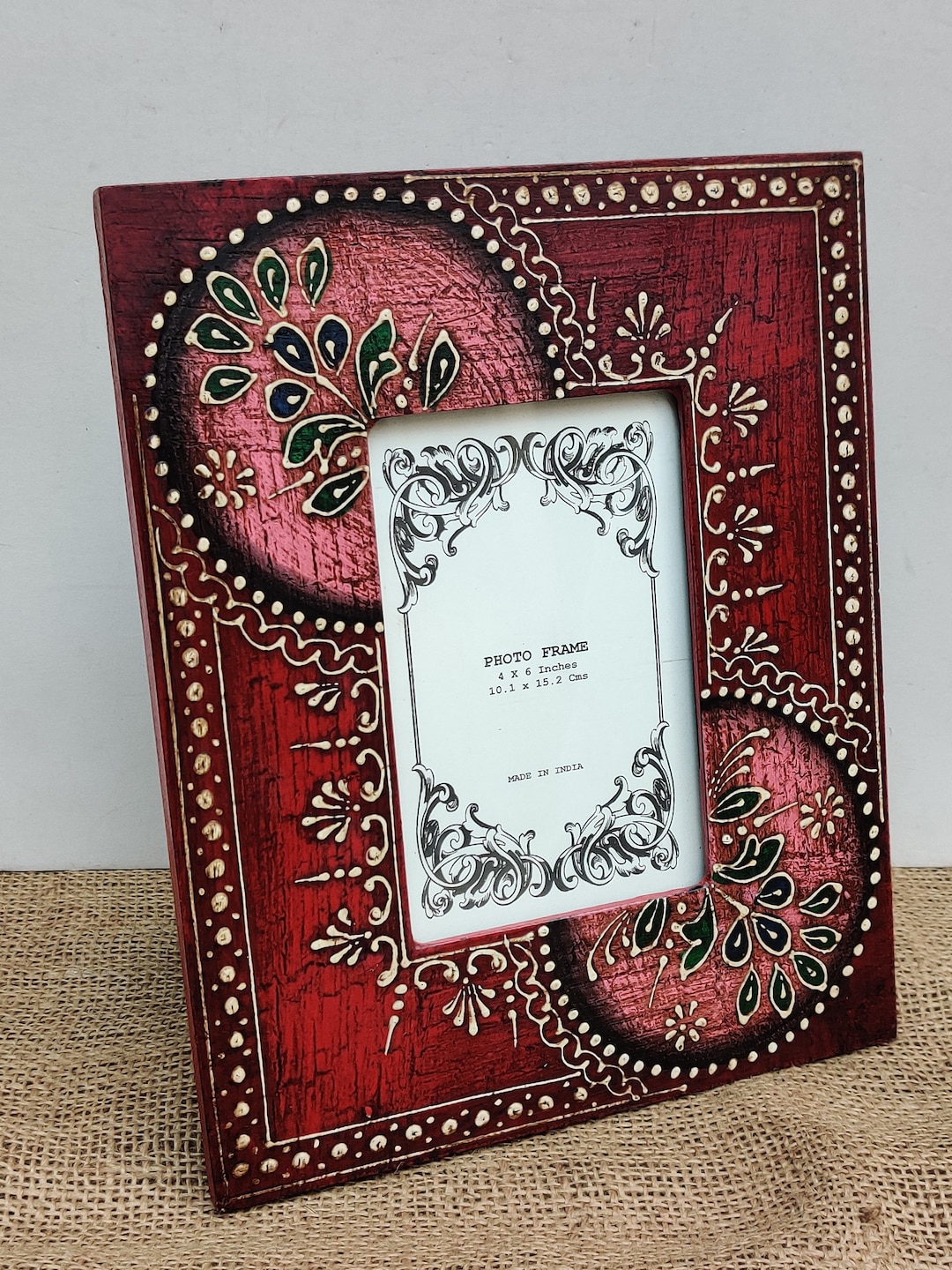 4 X 6 Wood Photo Frame Handmade Frame Hand Painted Frame - Etsy