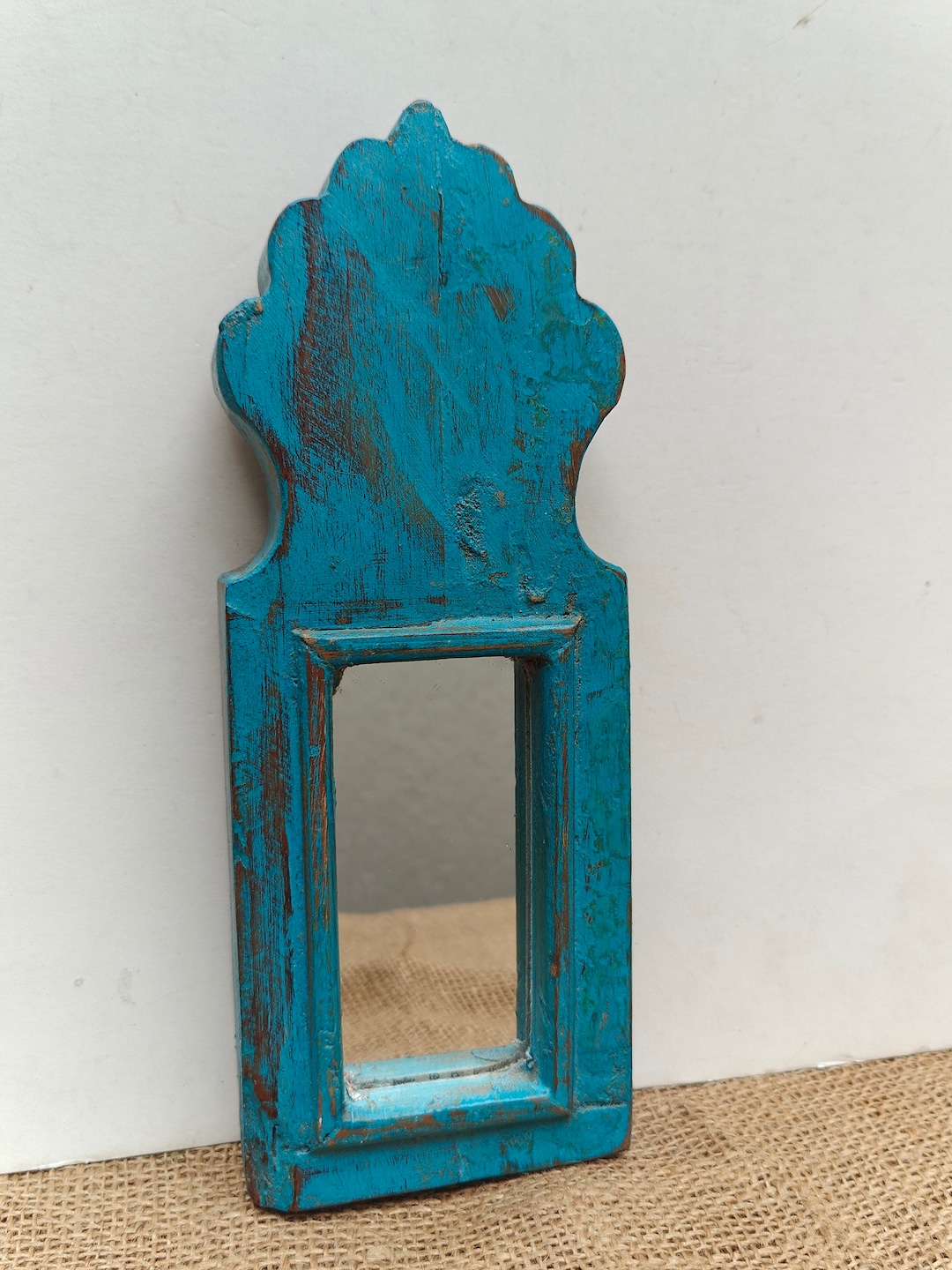 Specchio da parete in legno vintage, cornice in legno antico, specchio ...