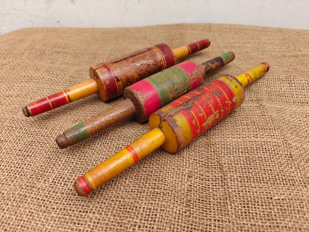 Vintage Wood Rolling Pins Wood Indian Rolling Pins Indian Roti Indian ...