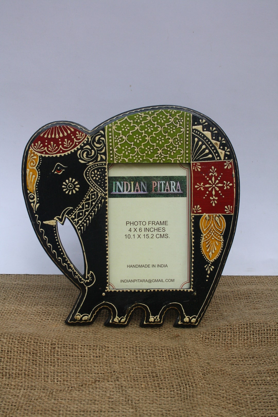 Elephant Photo Frame Handmade From India Hand Painted Frame Indian ...