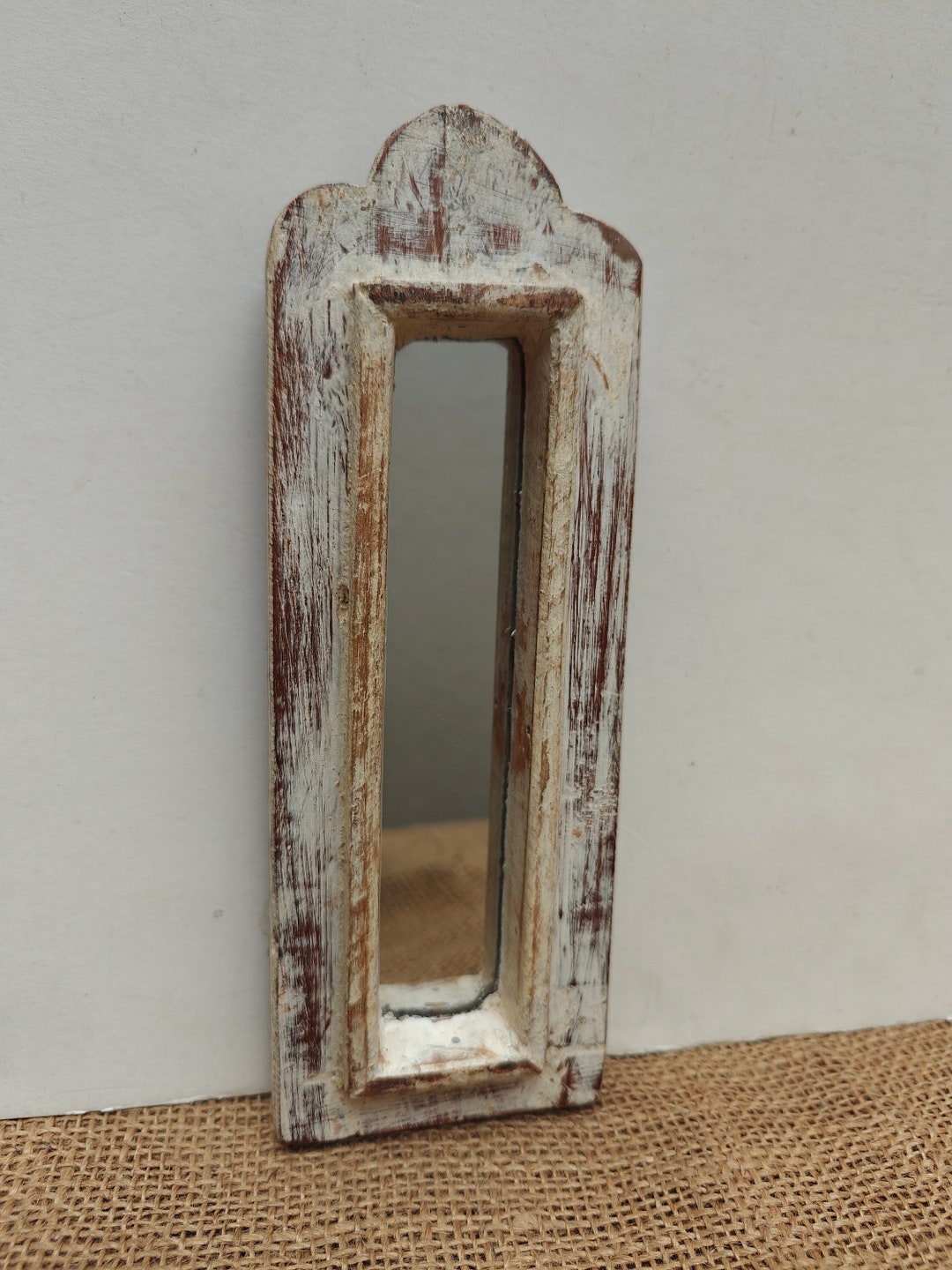 Vintage Wooden Wall Mirror Antique Wood Frame Distressed Wall Mirror ...