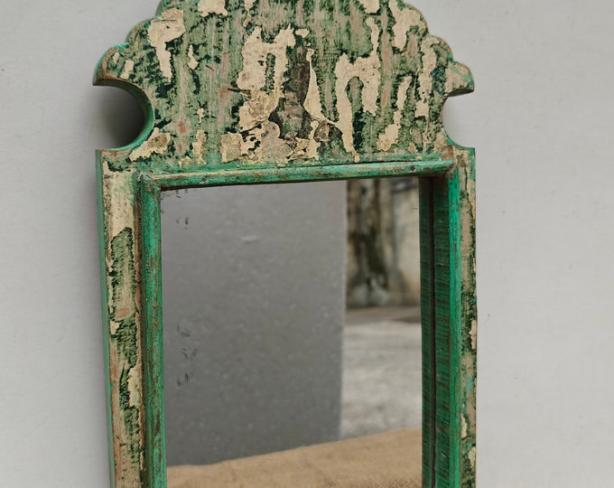 Vintage Wooden Wall Mirror Antique Wood Frame Distressed Wall Mirror ...