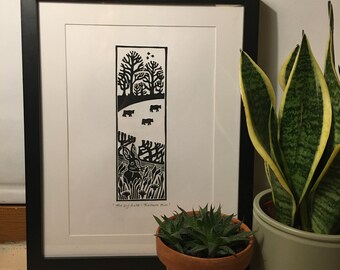 Lino Print Nature - Etsy