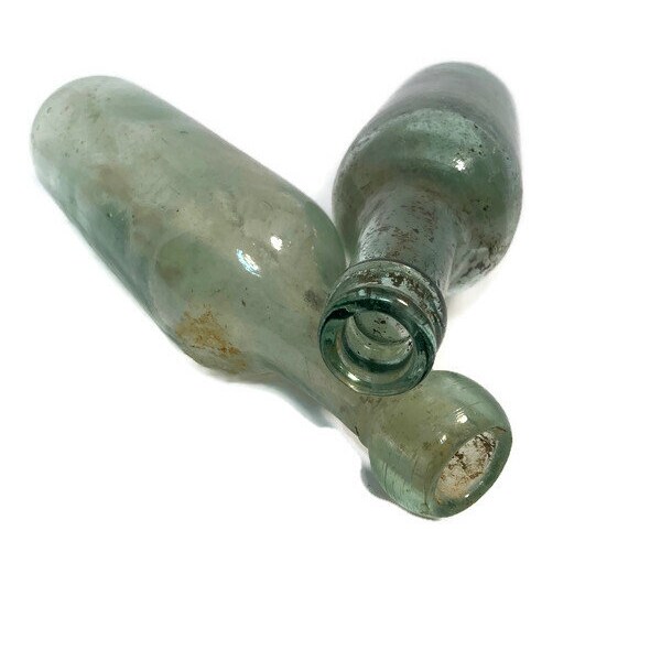 Antique Glass Torpedo Bottle - Etsy