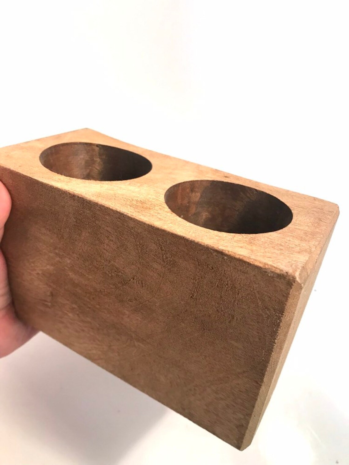 Sugar Mold 2 Hole Solid Wood Brown Center Piece Weddings - Etsy