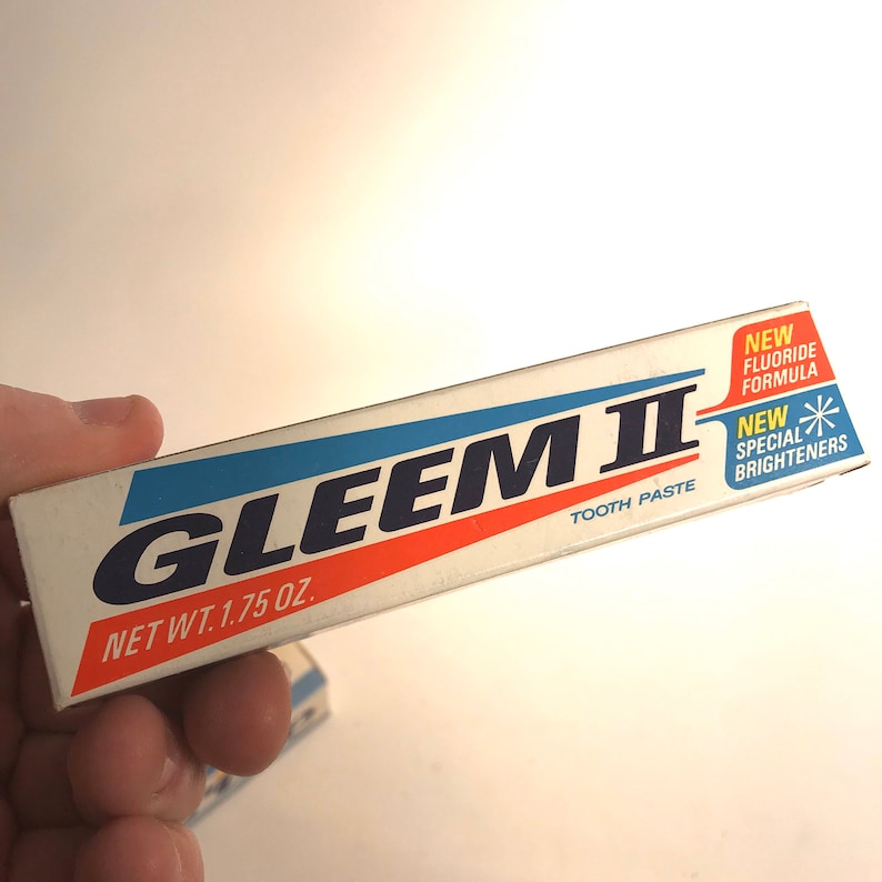 Toothpast Vintage Colgate Fluoride and Gleem II NOS | Etsy