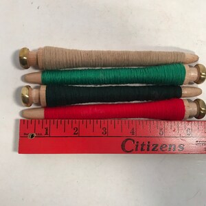 Wrapped Quills Bobbins Spools Wood Wood Threaded Textile Factory ...