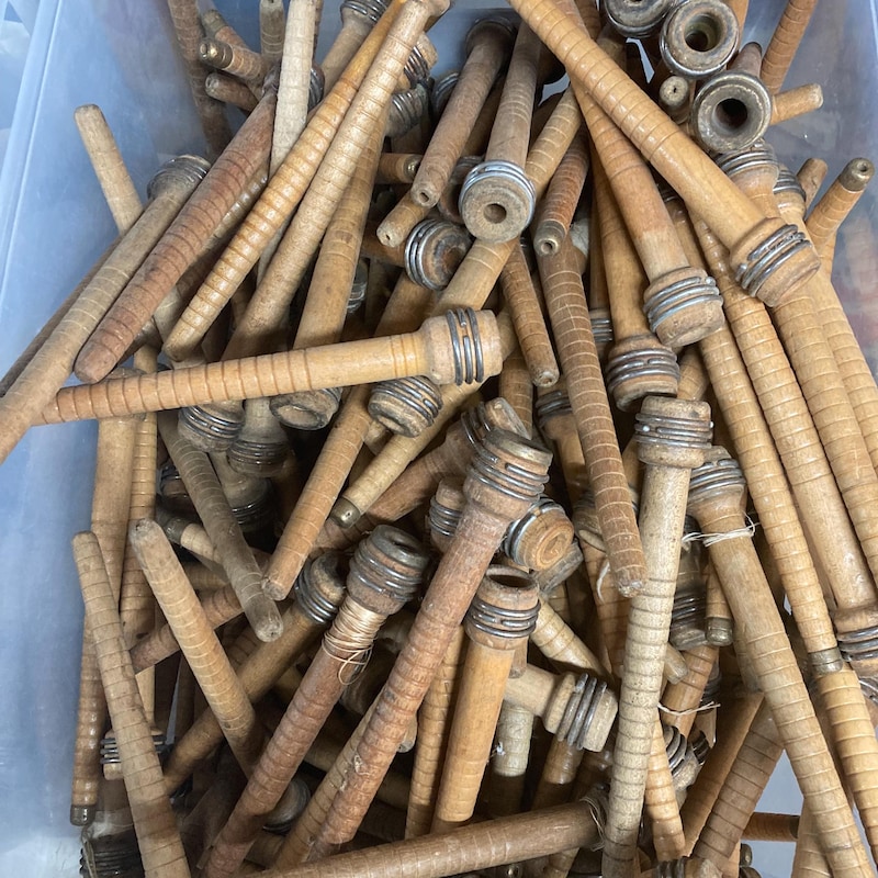 Large Wood Spool Bobbins - Etsy