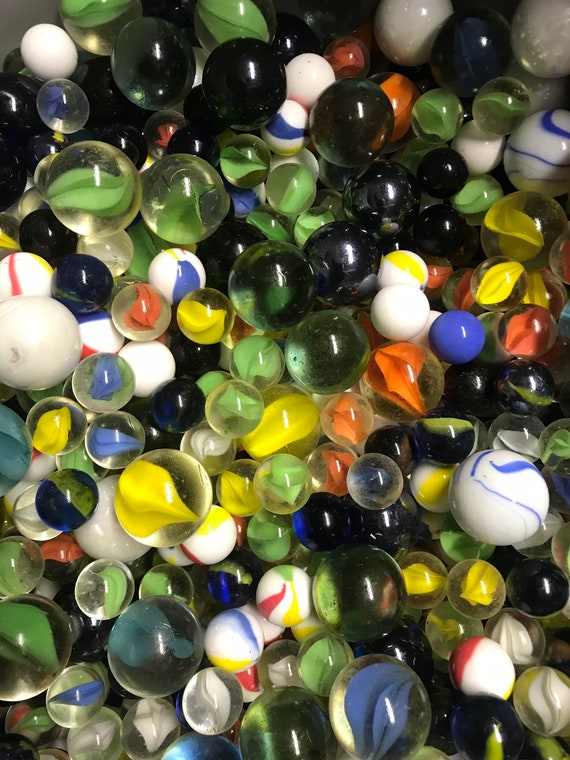 7 Pounds of Marbles Big and Little Mix FREE SHIPPING | Etsy