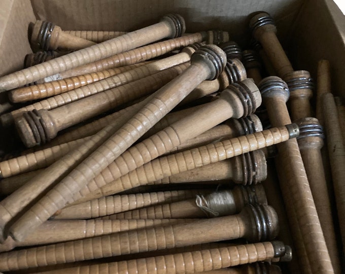 Vintage Wood and Metal Bobbins and Spools Choice Beehive Bobbins ...