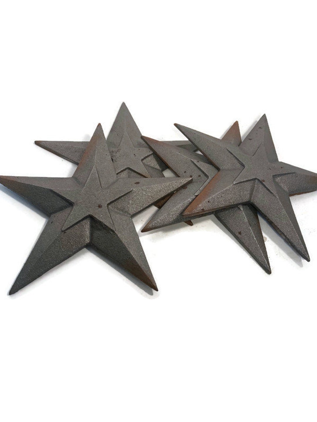 Double Star, Wall or Garden Ornament, Cast Iron, Vintage Rustic Home ...