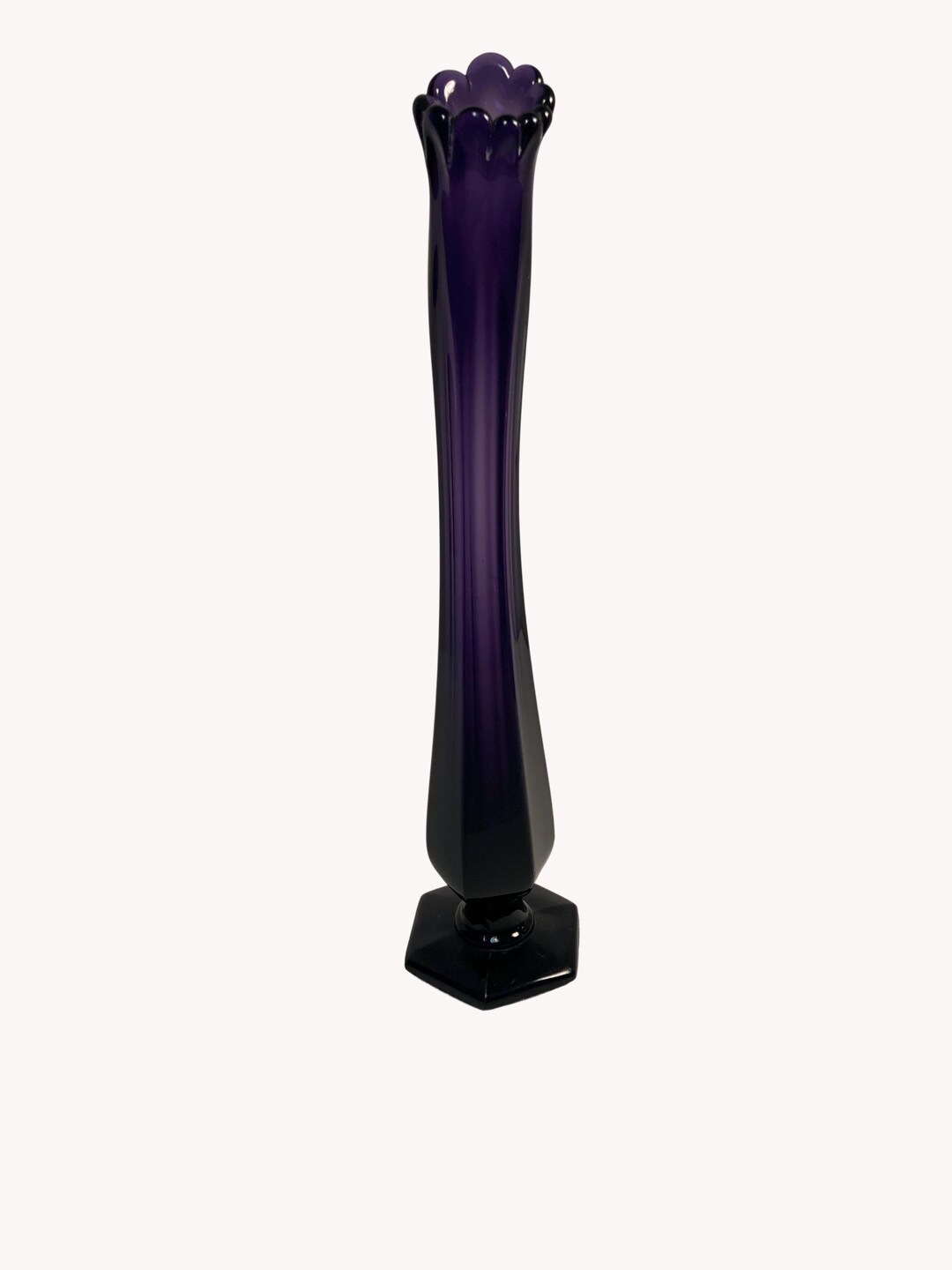 Irradiated Purple Glass Bud Vase: Antique Amethyst Decor - Etsy