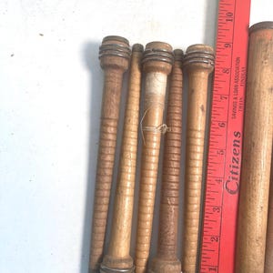 Wood Bobbins Spools Wood Factory Reclaimed Industrial Style 3"-10 ...