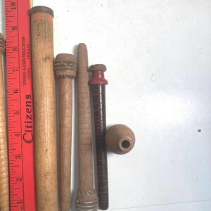 Wood Bobbins Spools Wood Factory Reclaimed Industrial Style 3"-10 ...