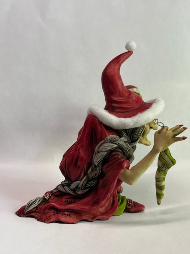 Neil Eyre Eyredesigns Red Christmas Tree Witch Bauble Ornament Santa ...