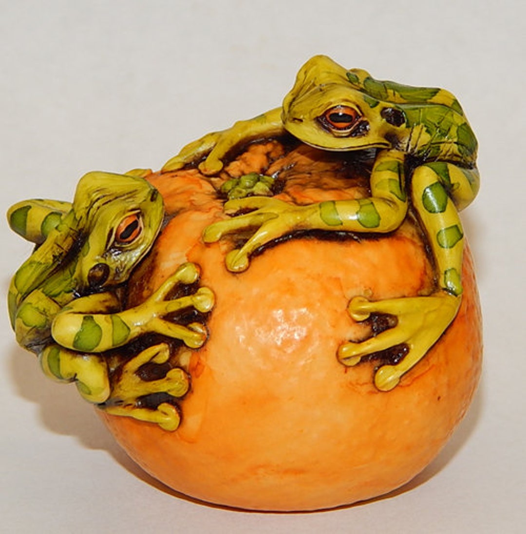 Artist Neil Eyre Eyredesigns Fruit Tangerine Orange Tree Frog Frogs ...