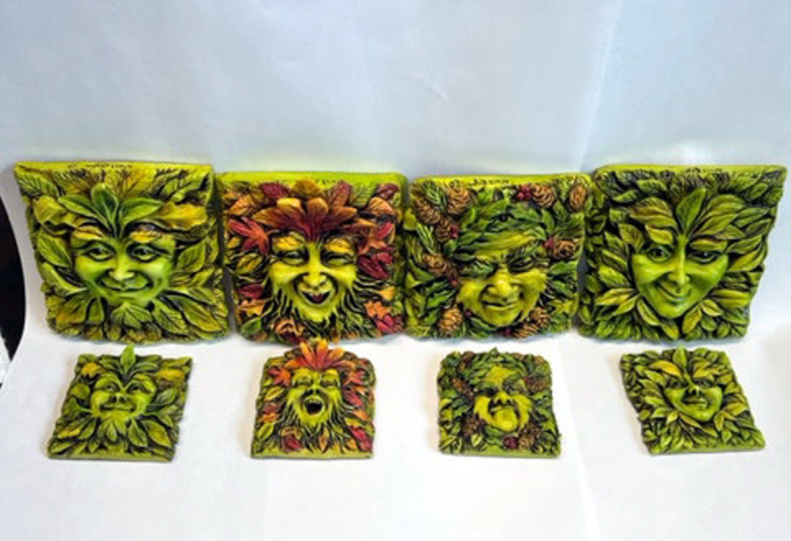Neil Eyre Artist Eyre Designs Large Greenman Green Man Forrest 4 Season ...