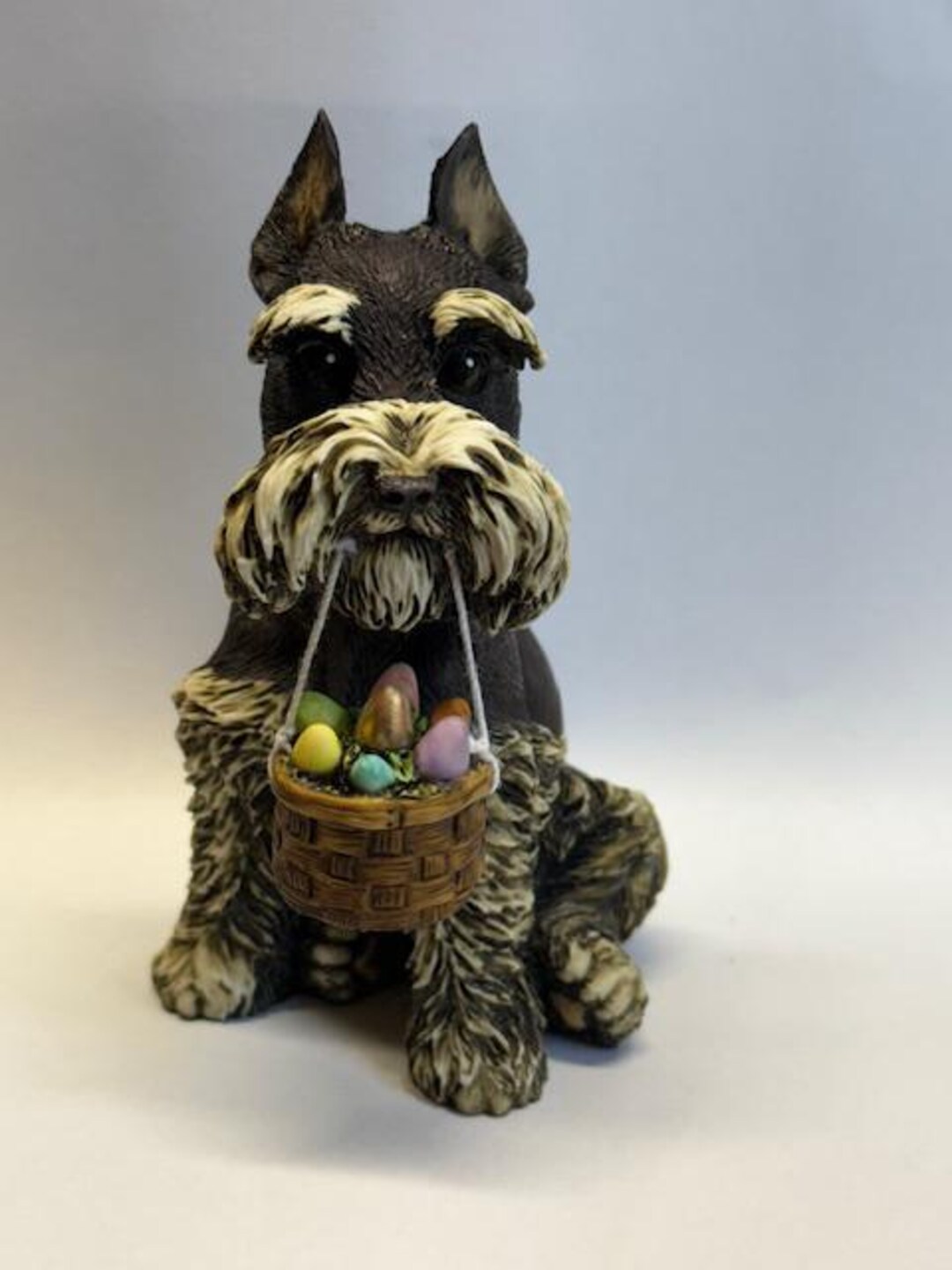 Neil Eyre Artist Eyredesigns Schnauzer Easter Bunny Egg Basket Cropped ...