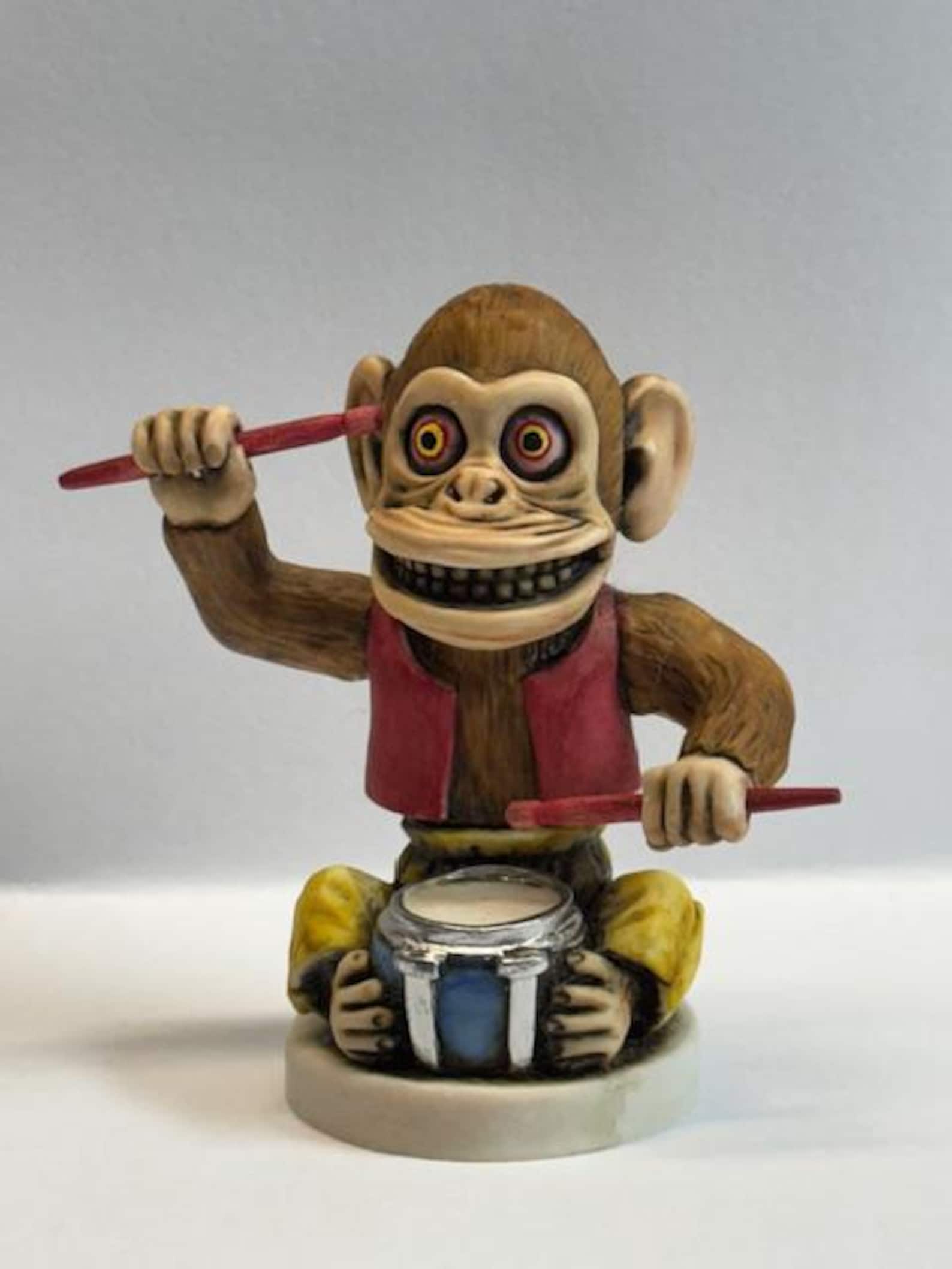 Neil Eyre Designs 2025 Halloween Horror Killer Monkey Chimp Drum Player ...
