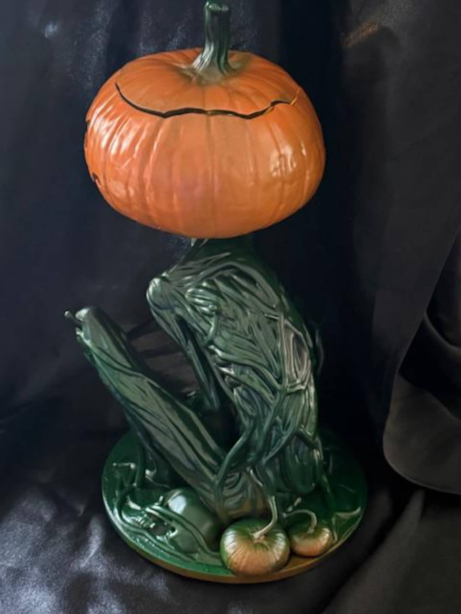 Halloween Horror Jack O Lantern Box Swamp Thing Pumpkin Head Spooky ...