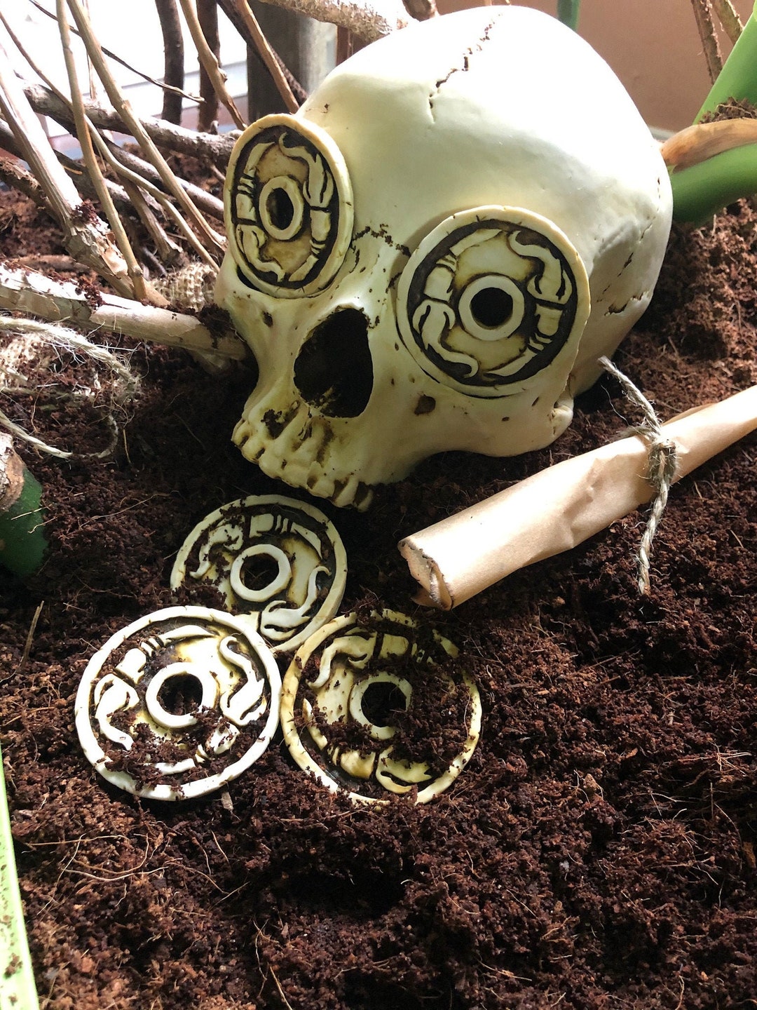 Survivor Fire Token Replica Coin 3 Set Coins & Skull Handmade - Etsy