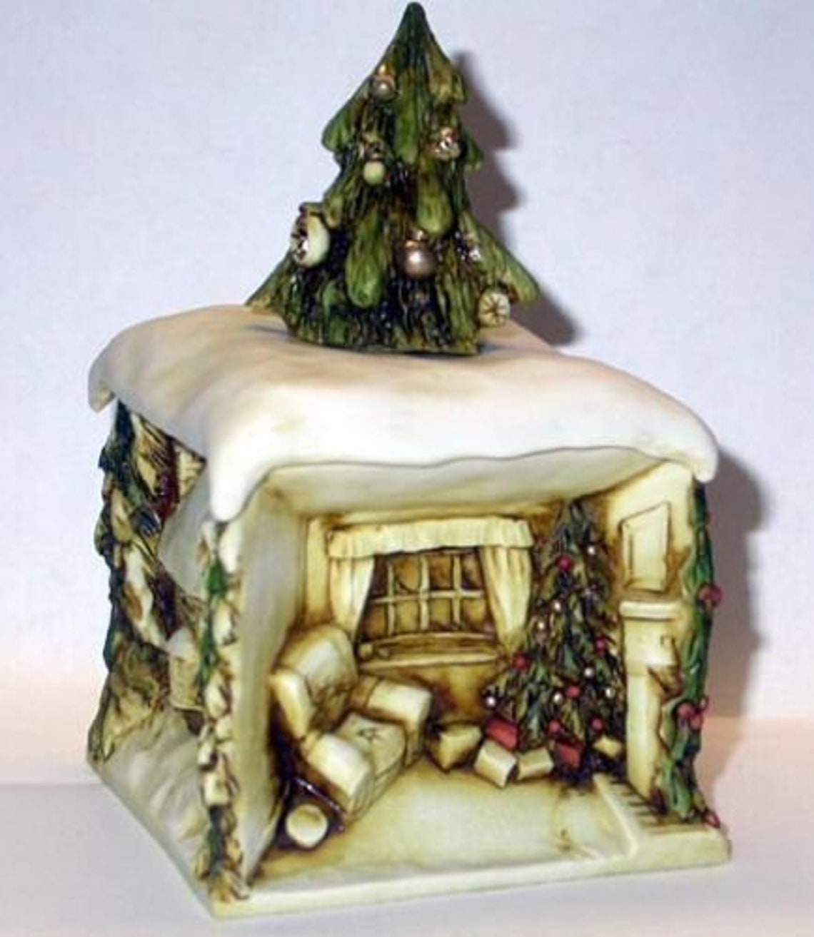 Neil Eyre Artist Eyre Designs Christmas Scene Tree Home House Scene ...