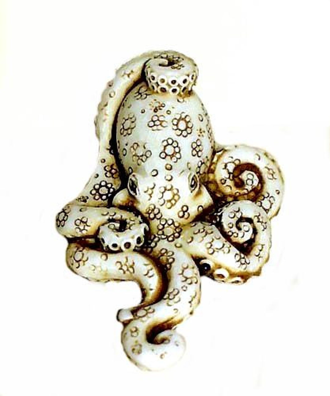 Neil Eyre Eyredesigns Sea Life Ocean Water Ghost White Ivory Octopus ...