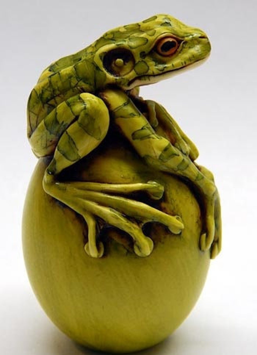 Artist Neil Eyre Eyredesigns Easter Egg Pastel Green Orange Spotted ...