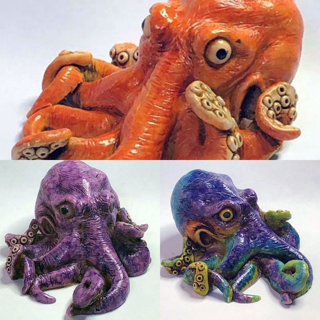Artist Neil Eyre Eyredesigns Sealife Sea Ocean Octopus Purple Orange ...