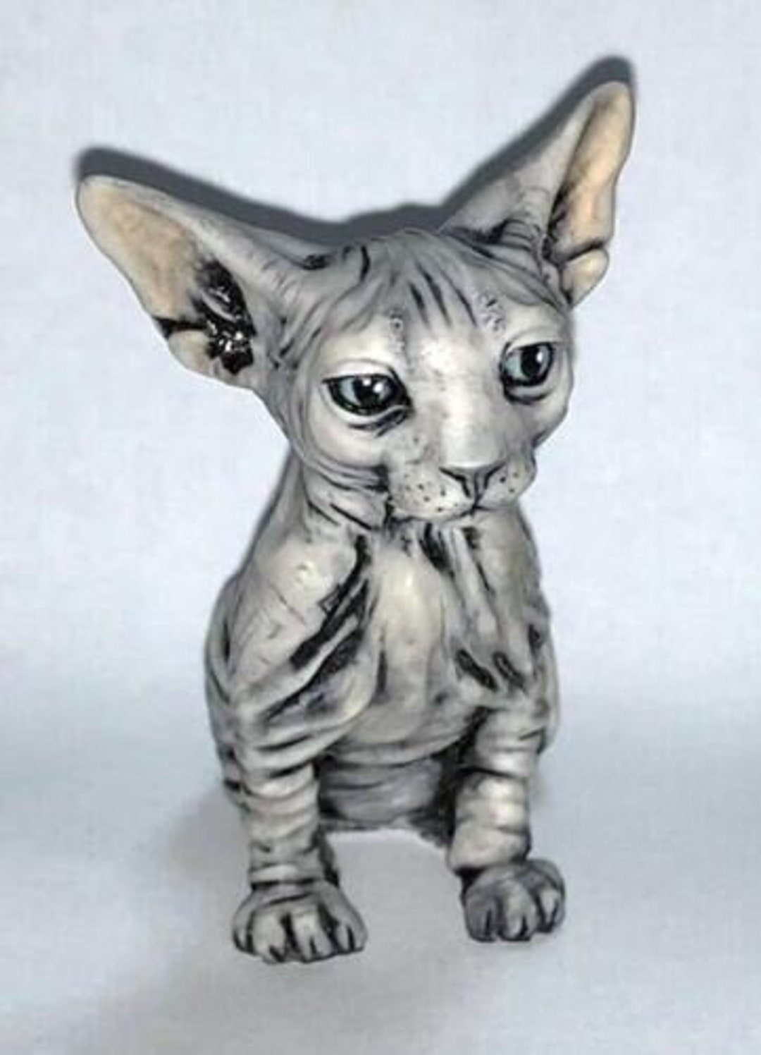 Artist Neil Eyre Eyredesigns Sphynx Cat Kitten Kitty Black Blue Grey ...