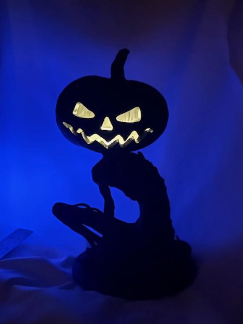 Halloween Horror Jack O Lantern Box Swamp Thing Pumpkin Head Spooky ...