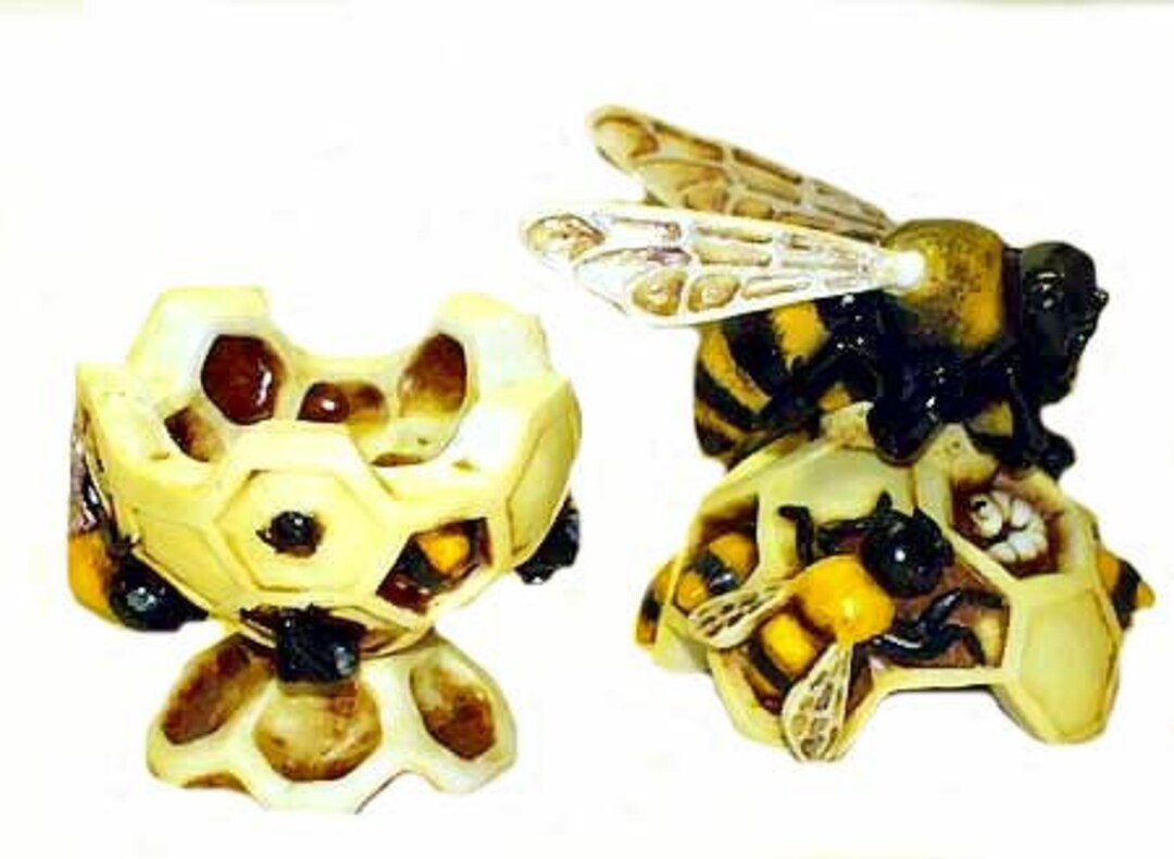 Neil Eyre Eyredesigns Bee Bumblebee Ring Trinket Box Bee Hive Honey ...