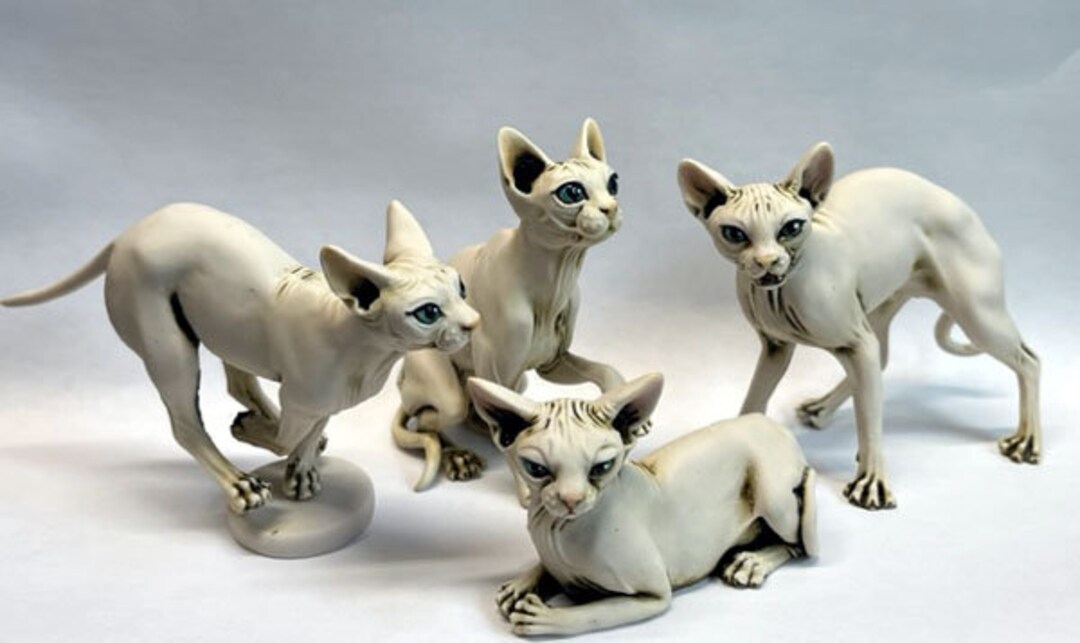 Artist Neil Eyre Eyredesigns Sphynx Cat Kitten Kitty Running Paw up ...