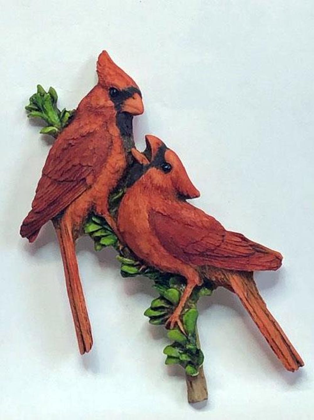 Neil Eyre Eyredesigns Bird Wildlife Red Cardinal Cardinals Baby Wood ...