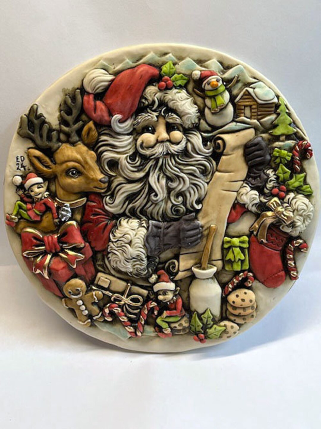 Neil Eyre Artist Eyre Designs Christmas Santa Hat Reindeer Snowman ...
