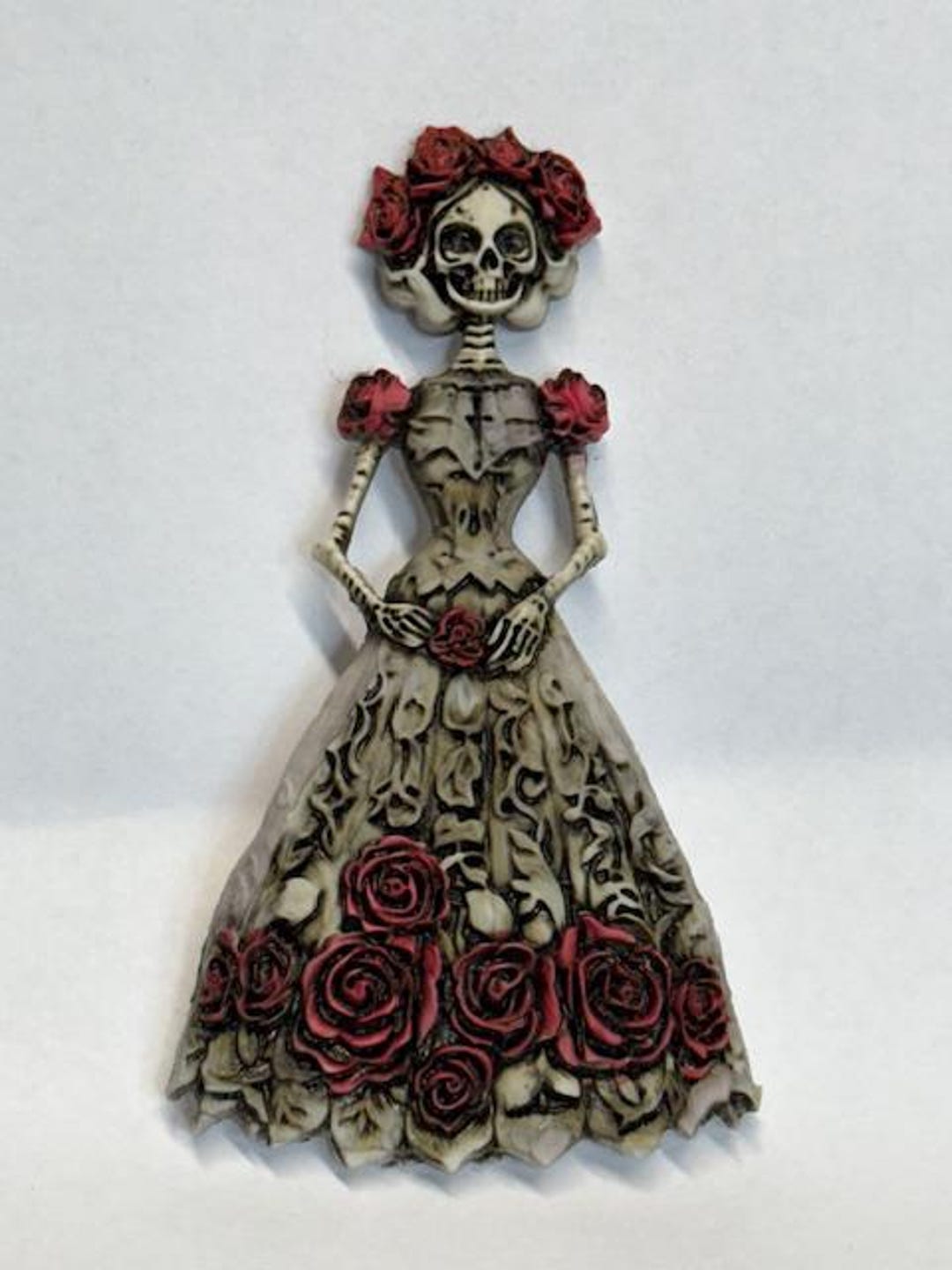 Neil Eyre Eyredesigns Halloween Bride Skeleton Skull Wedding Roses Red ...