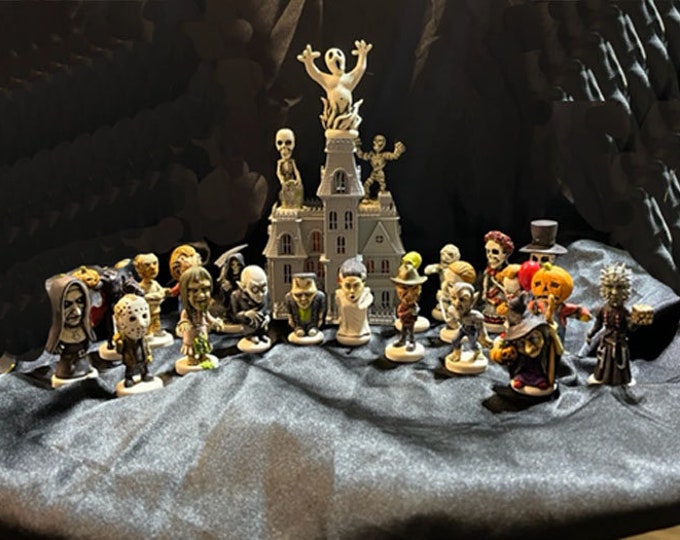 HALLOWEEN Pair Folk Art Boo Trick or Treat Figures 16” by CJF Designs ...