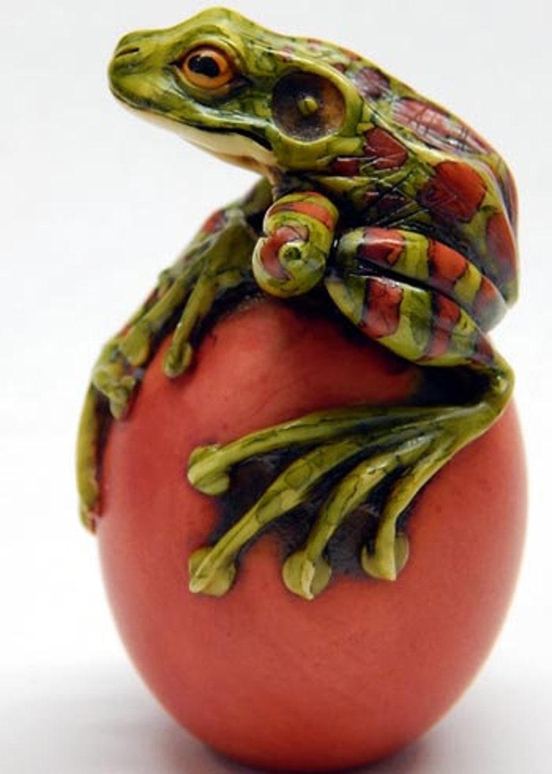 Artist Neil Eyre Eyredesigns Easter Egg Pastel Red Green Spotted ...