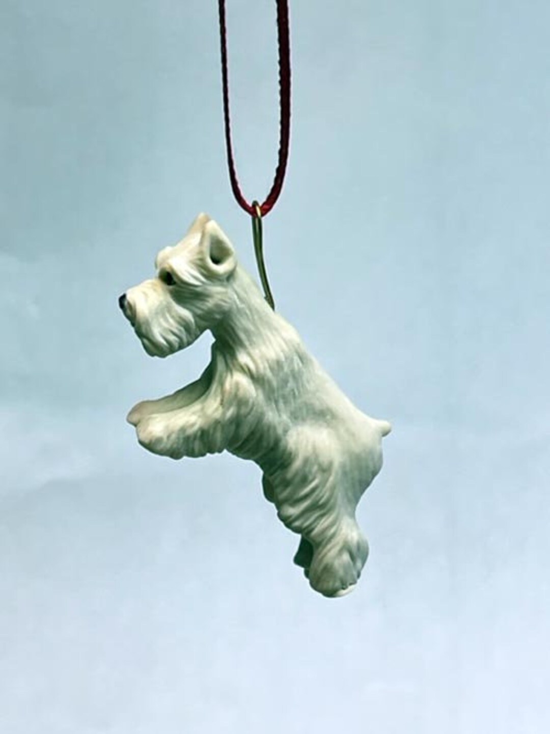 Neil Eyre Eyredesigns White Schnauzer Christmas Tree Ornament Handmade ...