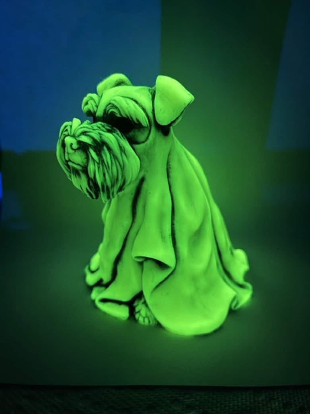 Neil Eyre Artist Eyredesigns Halloween Schnauzer Ghost Sheet Glow in ...