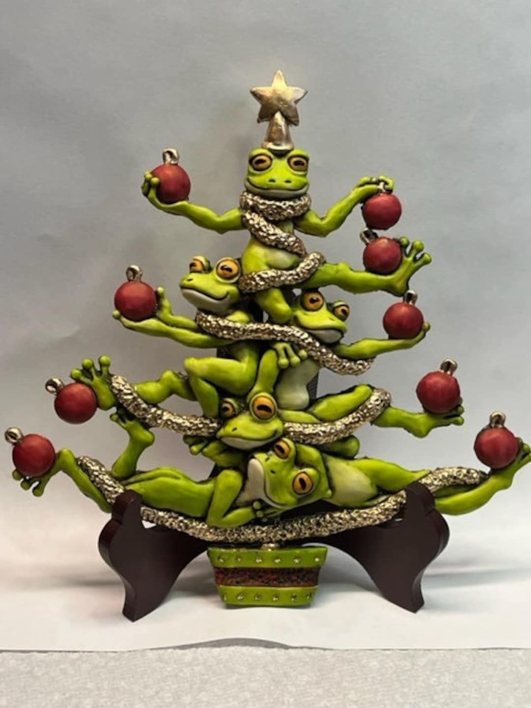 Neil Eyre Artist Eyre Designs Large Frog Toad Christmas Tree Frogs ...