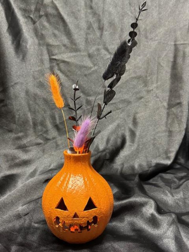Neil Eyre Designs Halloween Horror Pumpkin Head Face 3D Vase Set Jack-o ...