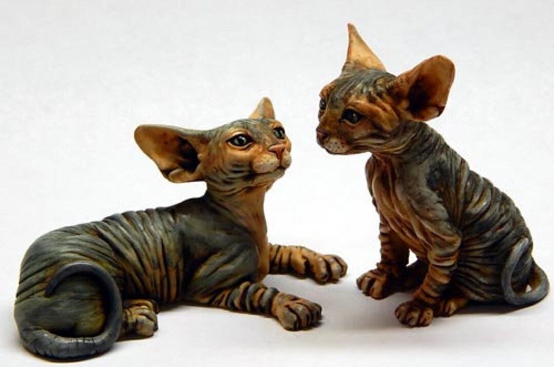 Artist Neil Eyre Eyredesigns Sphynx Cat Kitten Kitty Mackerel Tabby ...