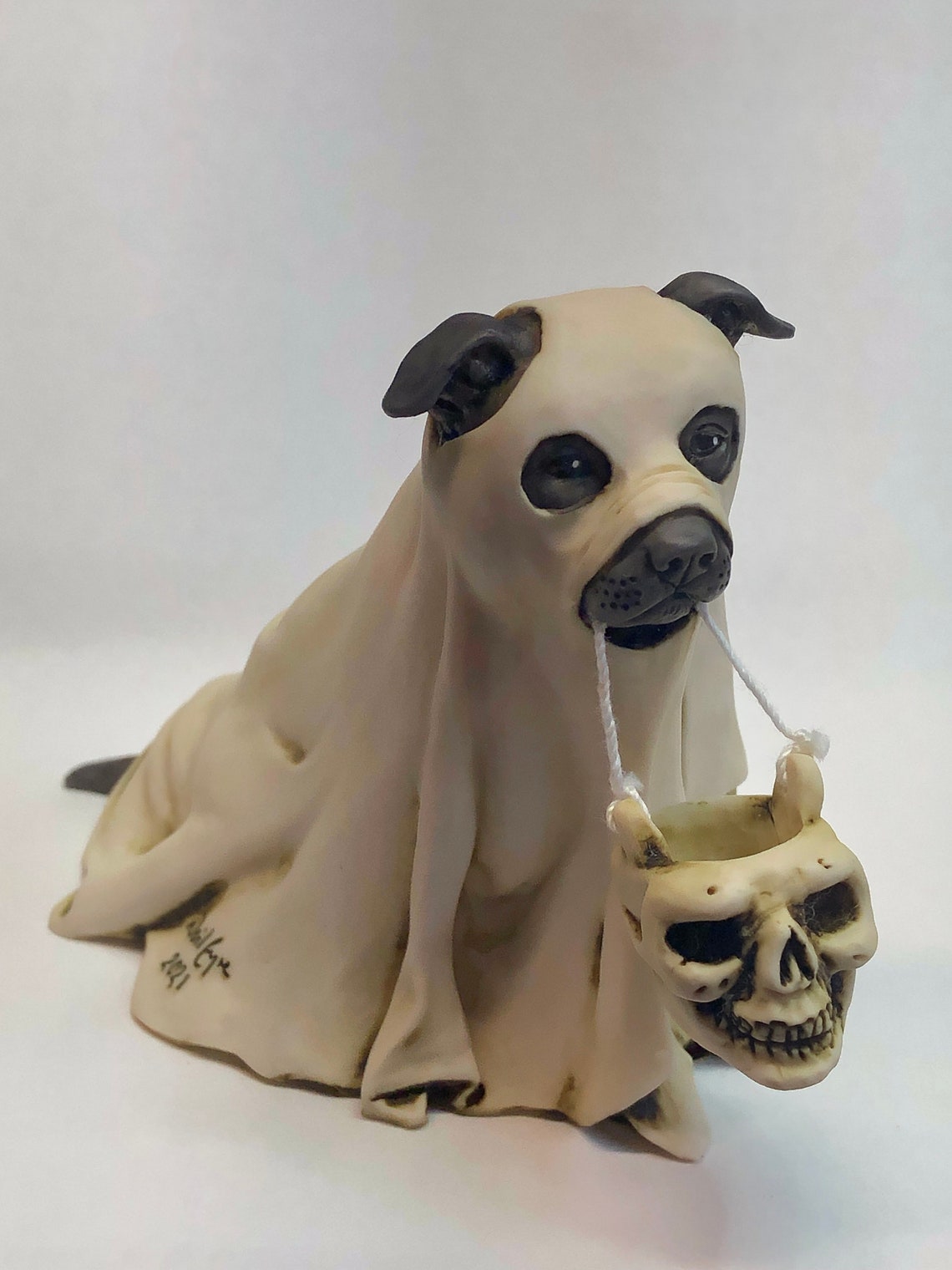 Neil Eyre Artist Eyredesigns Halloween Ghost Sheet Skull | Etsy