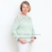 Crochet Sweater PATTERN - Leaf Yoke - Women Top, Jumper, Pullover ...