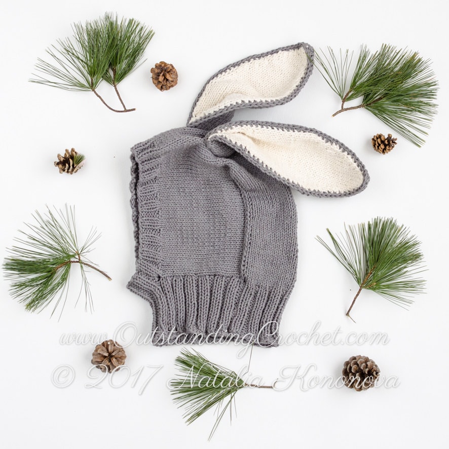 Baby Bunny Hat Knitting PATTERN Bunny Ears Balaclava | Etsy