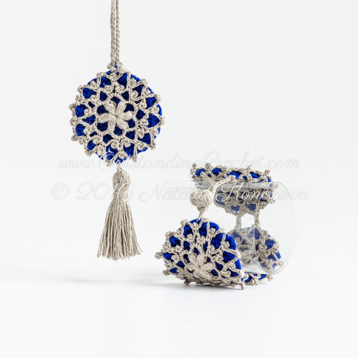 Crochet Necklace and Bracelet PATTERN Snowflake Jewelry Set - Etsy