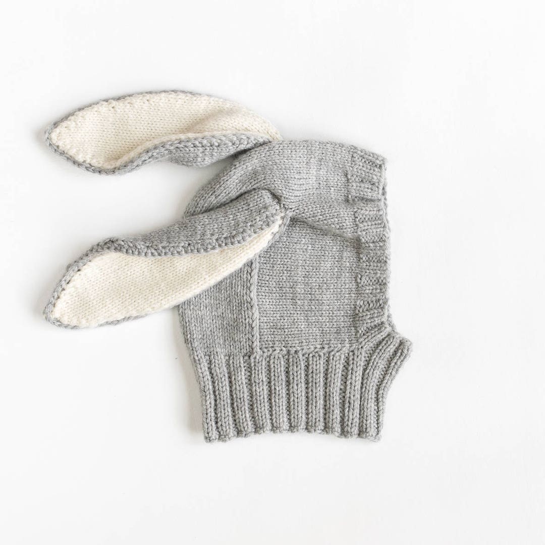 Baby Bunny Hat Knitting PATTERN Bunny Ears Balaclava - Etsy