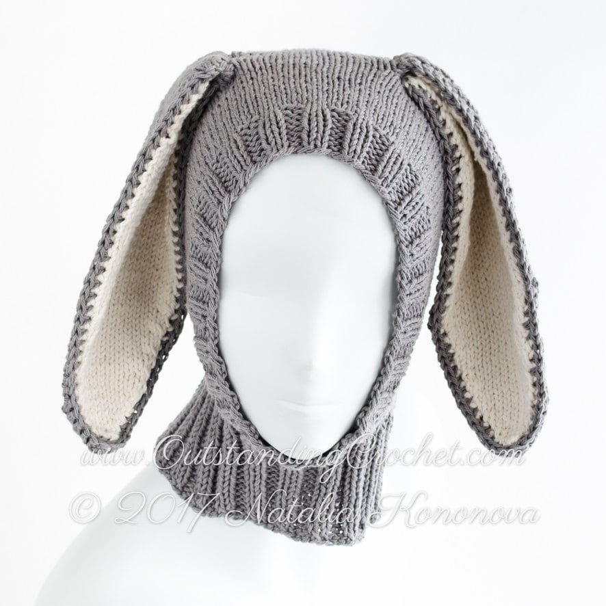 Baby Bunny Hat Knitting PATTERN Bunny Ears Balaclava | Etsy