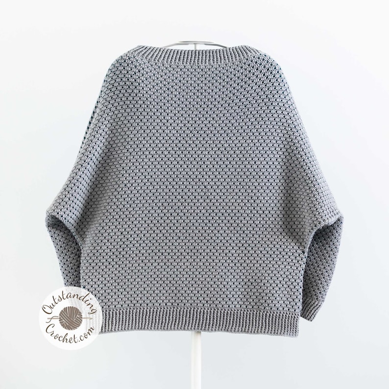 Monstera Sweater Crochet PATTERN - Overlay Mosaic - Women Oversized ...